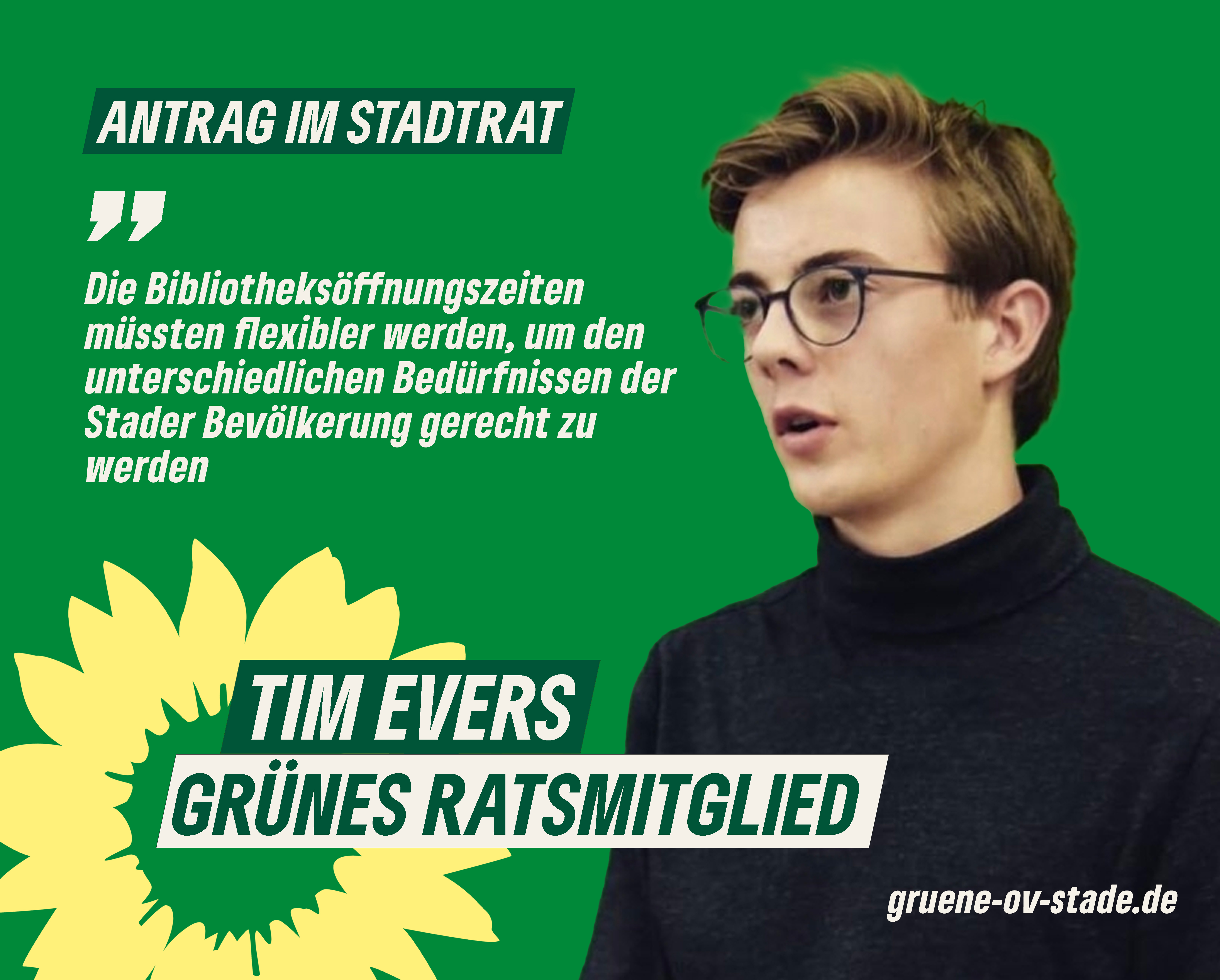 Neues Öffnungskonzept für die Stadtbibliothek: Grüner Antrag: